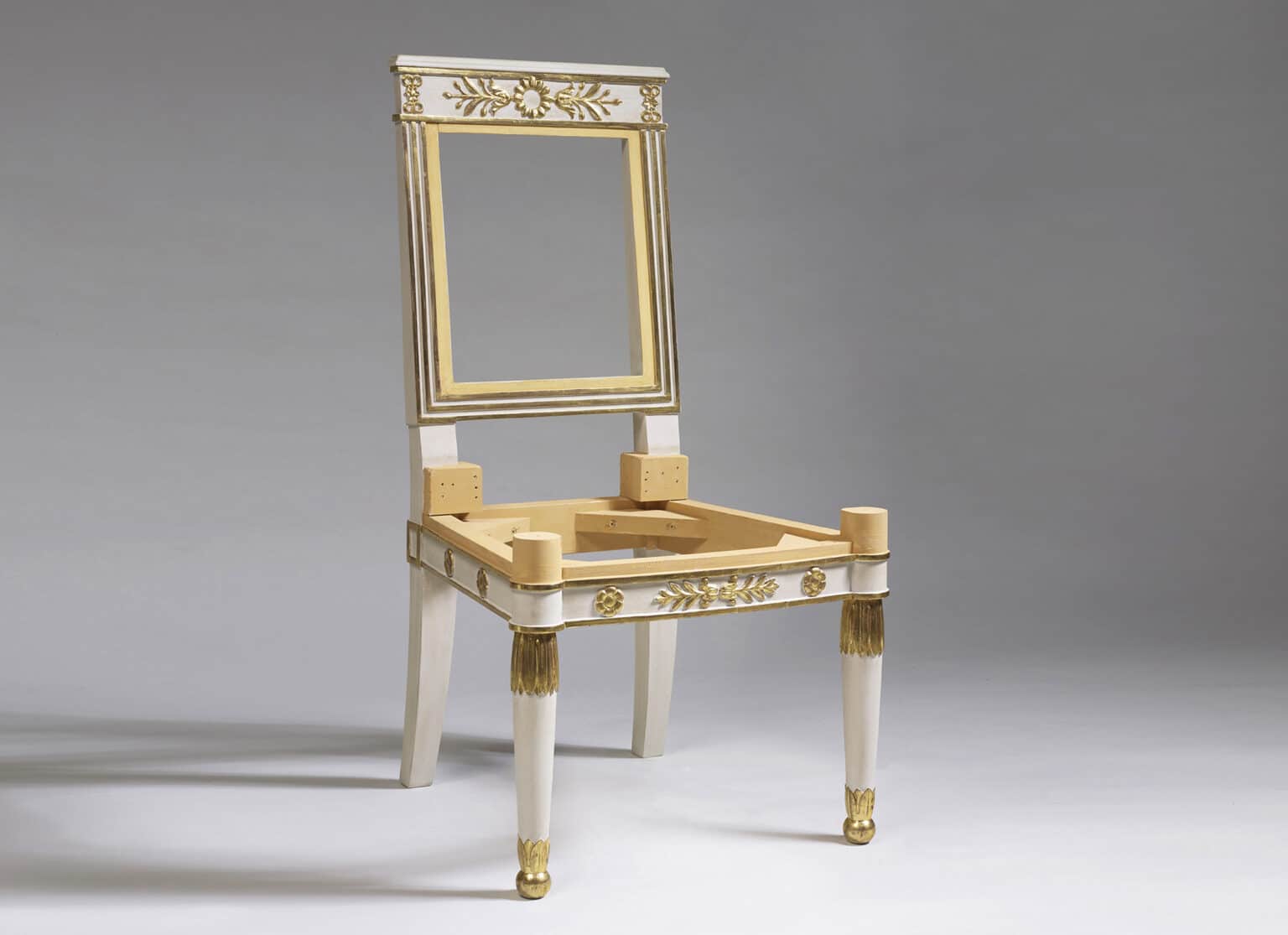 EMPIRE CARVED GILTWOOD CHAIR - VOSGES INC